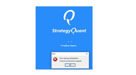 Cannot Synchronize Snippets Problem StrategyQuant Forum Topic