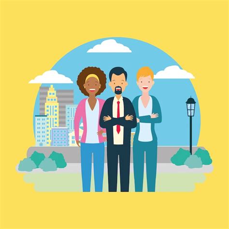 Diversidad Hombre Y Mujer De Negocios Vector Gratis