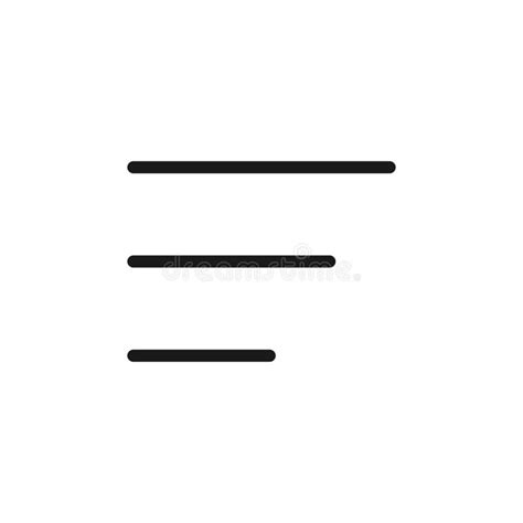 Sort By Icon Sign Isolated On White Vector Illustration Stock