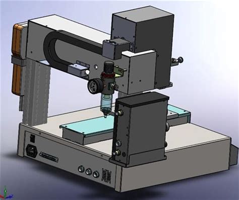 桌面式三轴点胶机3d模型下载三维模型solidworks模型 制造云 产品模型