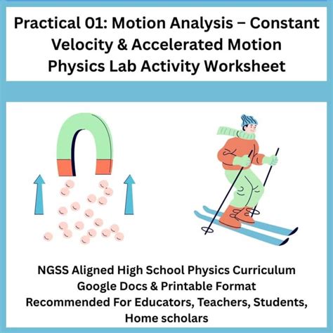 High School Motion Analysis Lab Activity Worksheet Kinematics