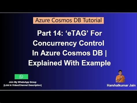 Azure Cosmos Db Concurrency Control Etag In Azure Cosmos Db