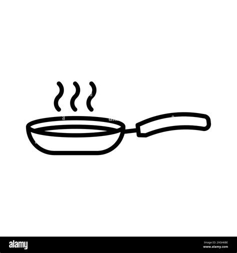 Frying Pan Icon Vector Logo Set Collection Or Bundle Pack Group Stock