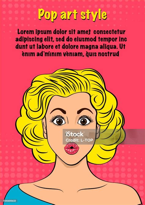 Poster Iklan Template Dengan Gaya Seni Pop Ilustrasi Vektor Yang Cerah