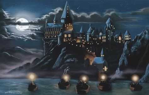 Harry Potter Book Nook Hogwarts Castle At Night