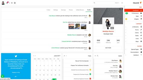 Hound The Ultimate Multipurpose Admin Template The Ultimate