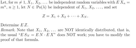 let for m≠1 x1 x2 dots be independent random