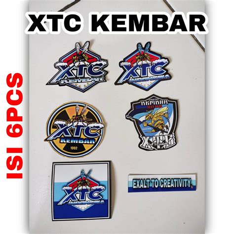 Stiker Xtc Kembar Anti Air Isi 6 Lazada Indonesia