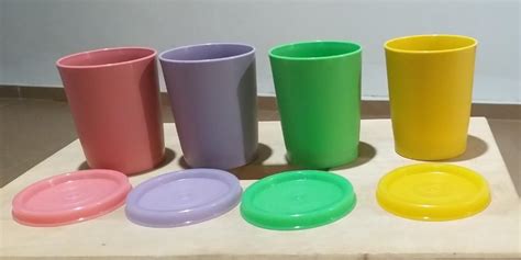 Tupperware Cups With Lids Furniture And Home Living Kitchenware And Tableware Water Bottles