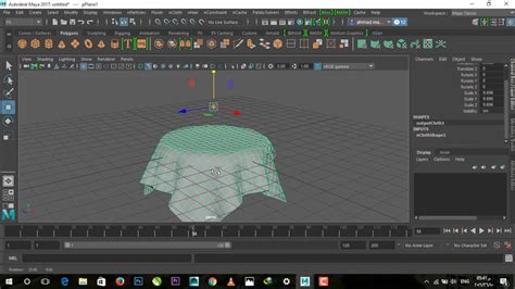 Autodesk Maya 2017 Simplest NCloth Tutorial YouTube
