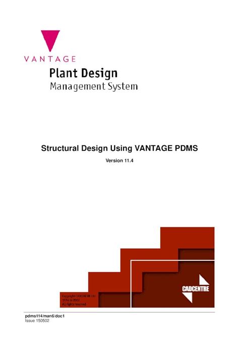 Pdf Tutorial Vantage Pdms Structural Design Dokumentips
