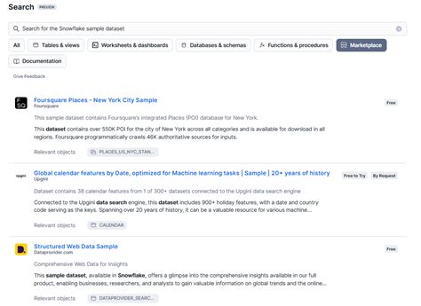 Snowflake Universal Search 101—quickly Locate Your Data 2025