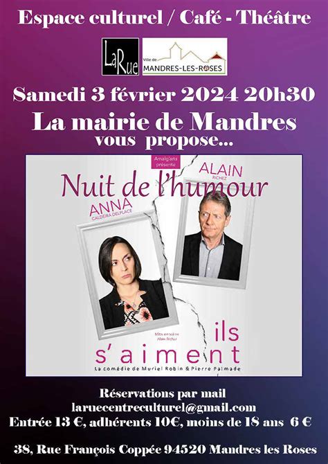 Spectacle Ils S Aiment Ville De Mandres Les Roses