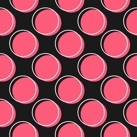 Premium Vector Pattern Flat Line Candy Circles