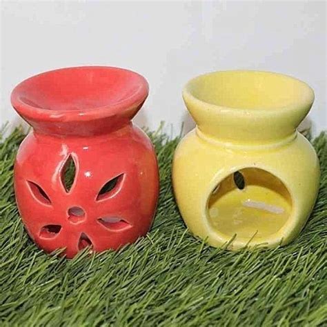 Red Yellow Ceramic Candle Diffuser At Rs 200set Ceramic Diffuser In