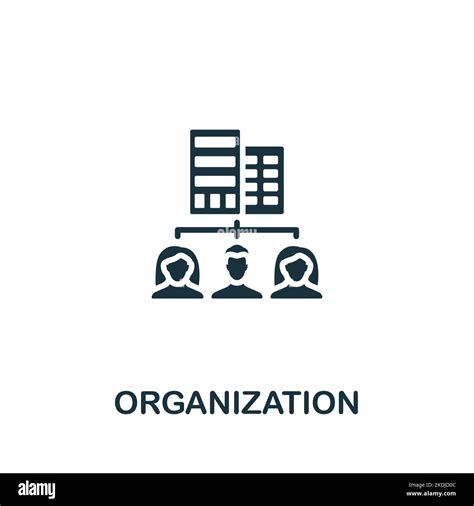 Organization Icon Monochrome Simple Company Structure Icon For Templates Web Design And