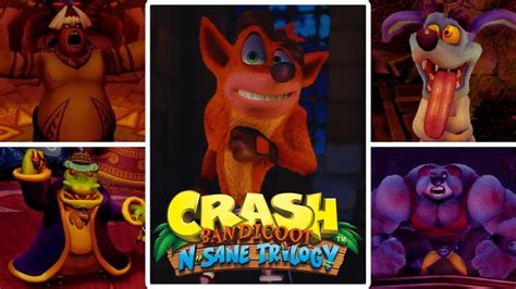 Crash Bandicoot 1 N Sane Trilogy All Bosses No Damage True