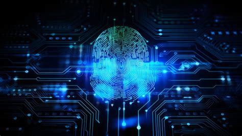 Advanced Biometric Security Systems In Use Stock Illustration Illustration Of Business