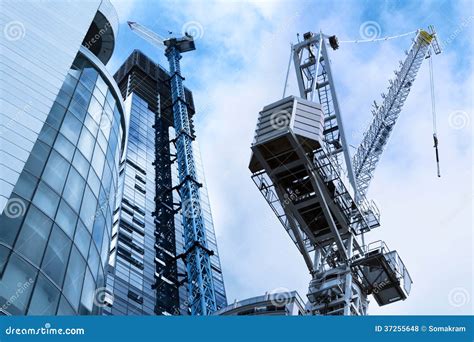 Grue de construction photo stock Image du éléments grue