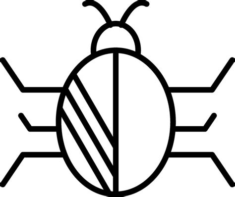 bug line icon 43295763 vector art at vecteezy