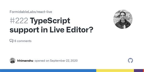 TypeScript Support In Live Editor Issue 222 FormidableLabs React