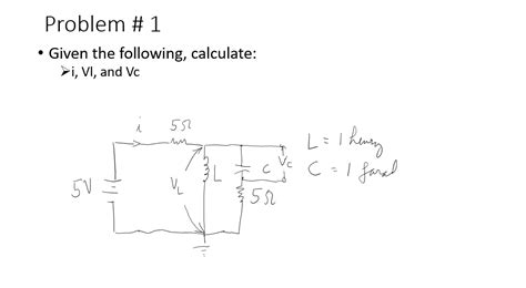Solved Problem 1 Given The Following Calculate I VI Chegg Com