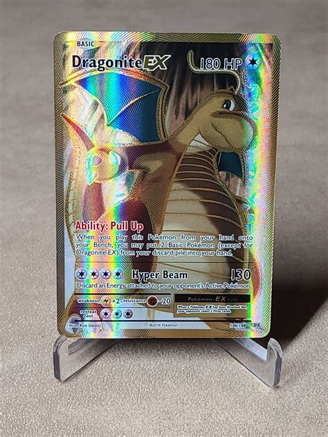 Pokémon Tcg Dragonite Ex Full Art Gold Xy Evolutions 2016 Values Mavin