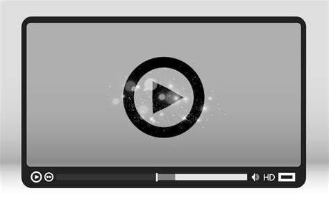 premium vector video media player interface for web and mobile