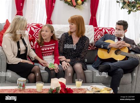 Our Christmas Love Song From Left Lori Hallier Anna Anderson Epp Alicia Witt Brendan Hines