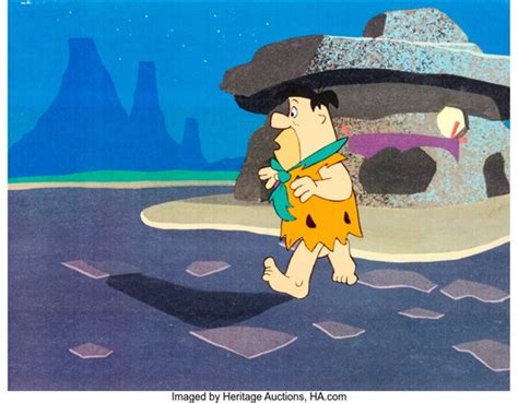 The Flintstones Fred Flintstone Production Cel Hanna Barbera C 1980s