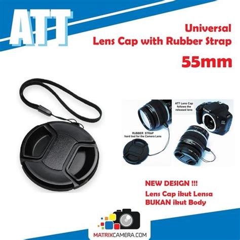Jual Universal Lens Cap With Rubber Strap 55mm Lenscap Tutup Lensa Jakarta Barat