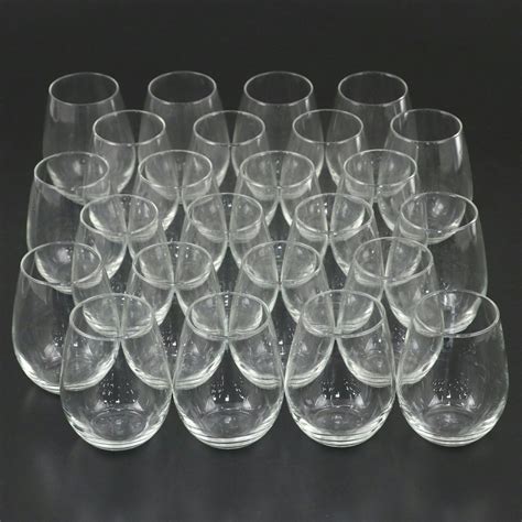 Libbey Stemless Wine Glasses Ebth