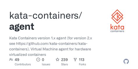 Github Kata Containersagent Kata Containers Version 1x Agent For