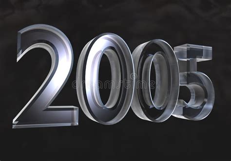 New Year 2005 In Gold 3D Stock Illustration Illustration Of Freeze