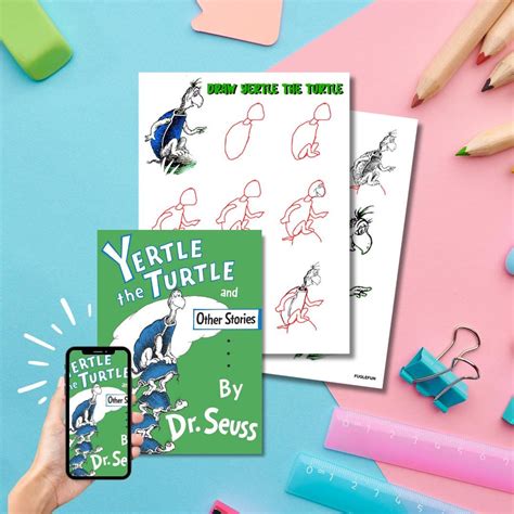 How To Draw Dr Seuss Yertle The Turtle And Ar Book Cover Etsy Canada