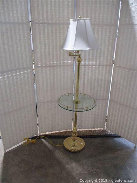 Stiffel Floor Lamp With Glass Table Image To U