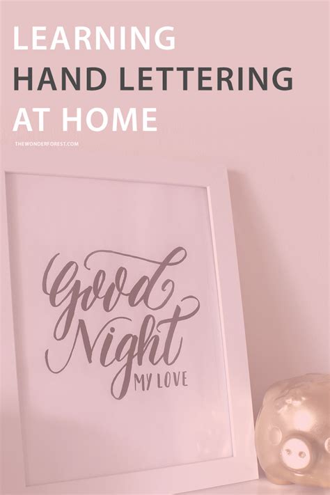 5 Courses To Learn Hand Lettering At Home Wonder Forest Bloglovin