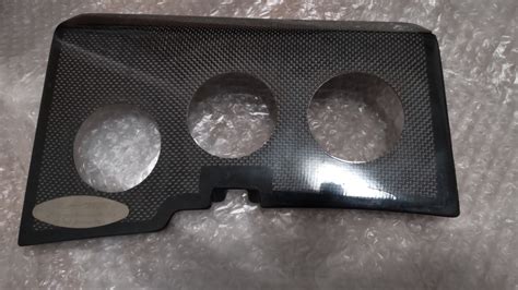 傷や汚れありRX 7 FD3S グローブボックス用 メーターフード 60φ 3連メーターパネル RX7 デフィ水温計油温計油圧計など