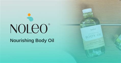 NOLEO Nourishing Body Oil | 100% natural and safe