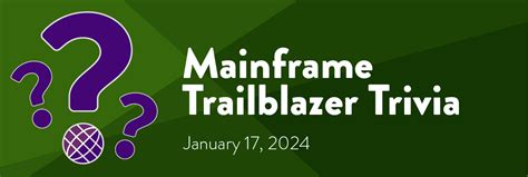 Mainframe Trailblazer Trivia Part 2 Planet Mainframe