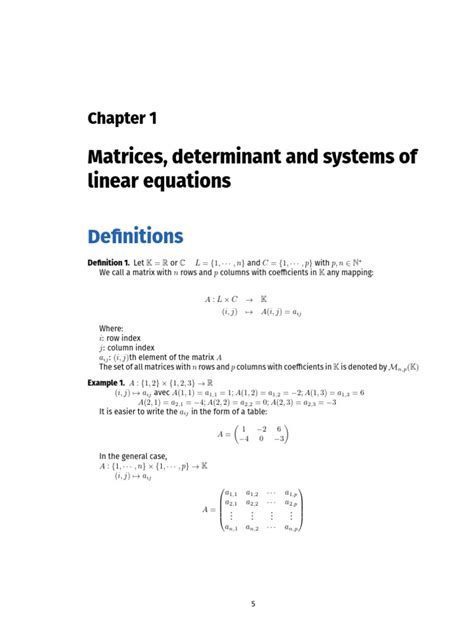 Lecture 1 Matrix Operations Pdf Matrix Mathematics Algebra