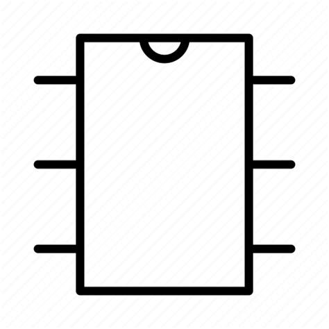 Ic Chip Electrical Electronic Circuit Component Icon Download On Iconfinder