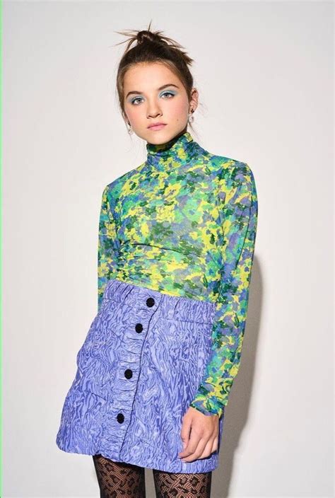 Madeleine Mcgraw Fashion Model Lace Skirt