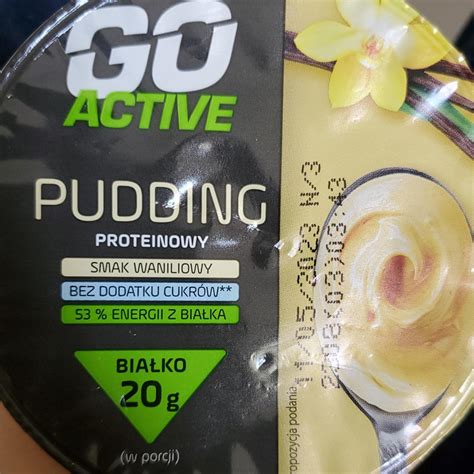 Pudding waniliowy go active kalorie kJ i wartości odżywcze Dine Fit pl