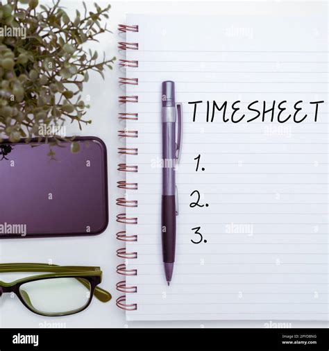 Writing Displaying Text Timesheet Word Written On Graphical Representation Of Period Time On