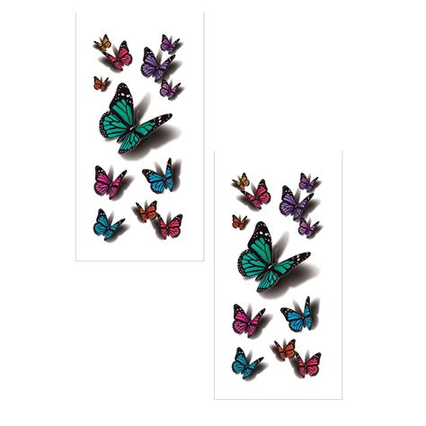 Tattoo Accessories For Women Butterfly Temporary Tattoo 3d Stickers