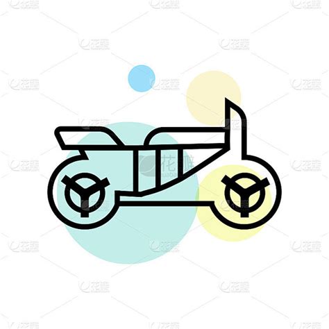 摩托车图标矢量标志和符号孤立的白色背景，摩托车标志的概念