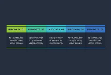 Rectangles Infographic With 5 Steps Options Parts Or Processes