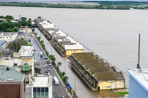 Clima Guaíba Chega A 317 Metros E Supera Cota De Inundação No Centro