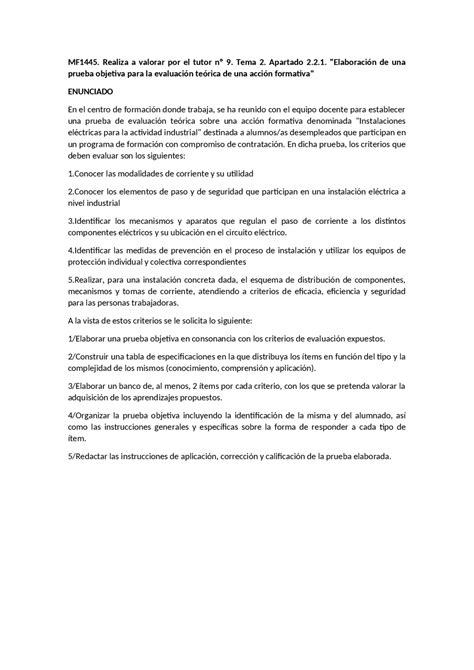 Elaboración De Una Prueba Objetiva Para La Evaluación Teórica De Una